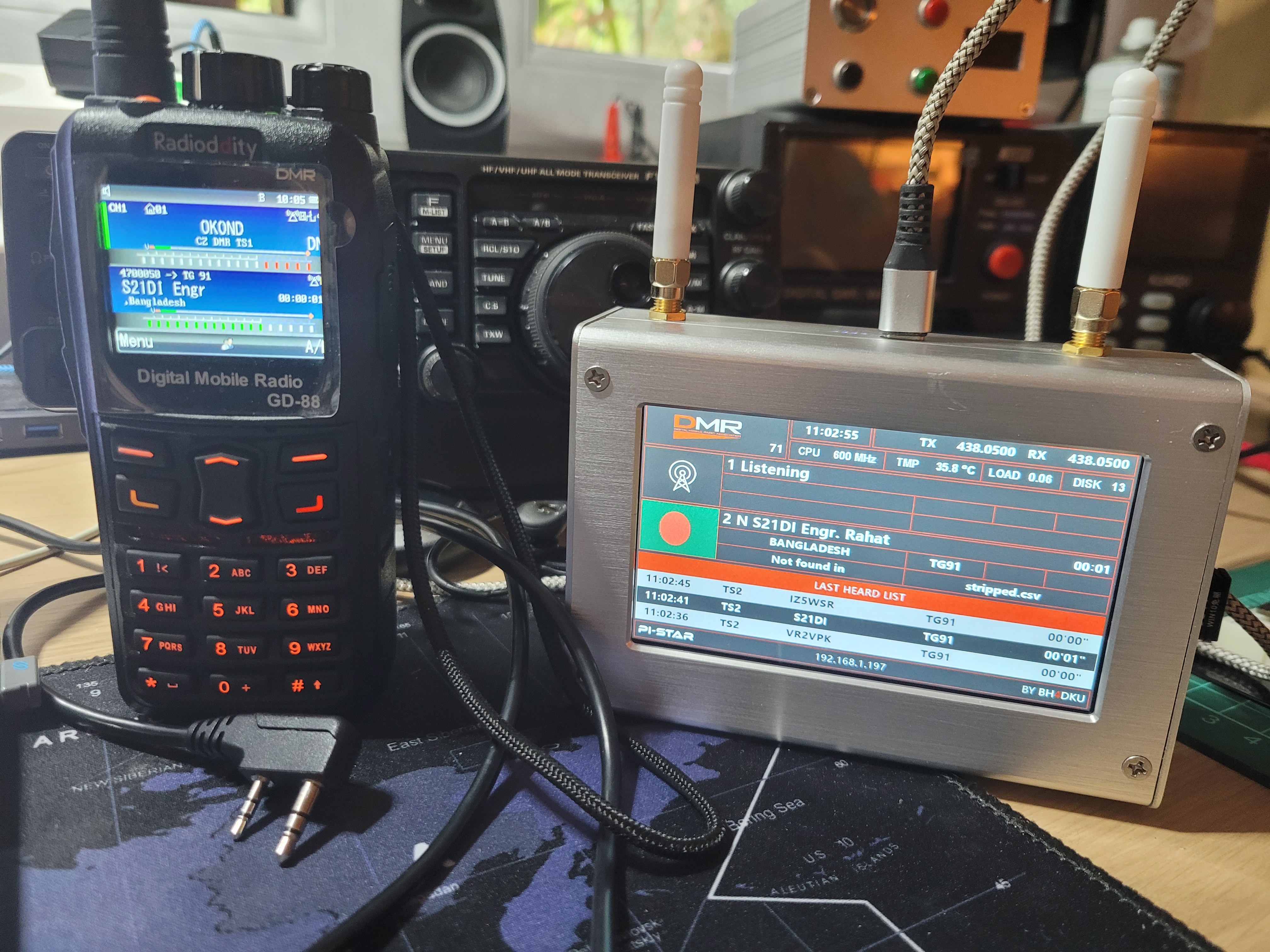 Duplex MMDVM Hotspot Support C4FM/DMR/DSTAR P25 With Raspberry Pi 2B ...