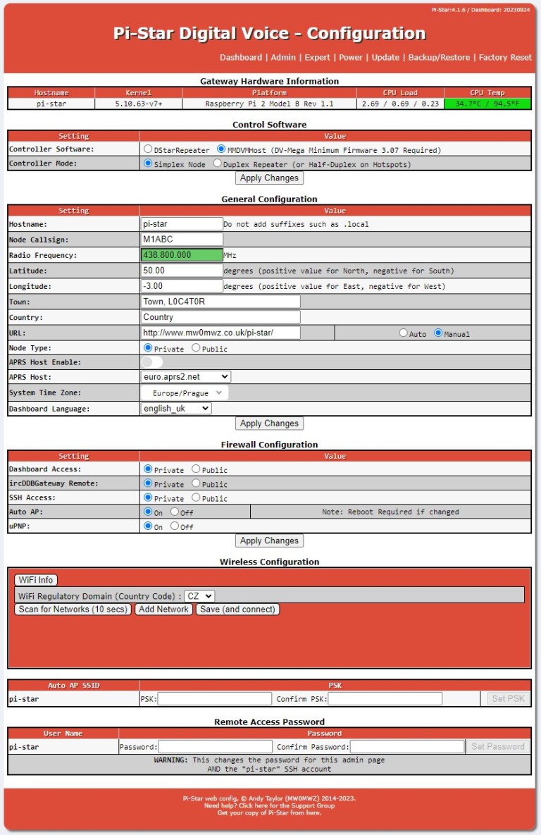 MMDVM Dual Hotspot Setup (Duplex) – OK1TK HAM Radio
